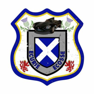 ECURIE ECOSSE SCOTLAND CAR RACING 15" HEAVY DUTY USA MADE METAL ...