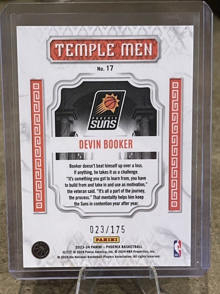 2023 2024 Phoenix-Temple Men - Devin Booker Gold /175 | eBay