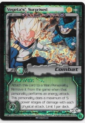 Foil VEGETA'S SURPRISED Limited DBZ Dragonball Z CCG TCG | eBay