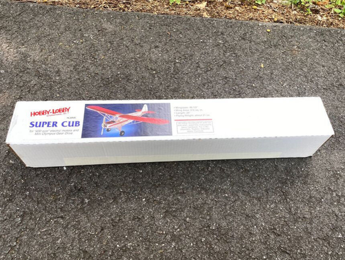 NEW SEALED Hobby Lobby Super Cub Plane Kit/RC Balsa Wood HTF ...