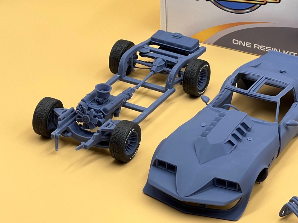 1:12 Scale Corvette Summer Model Kit With Decals, Rubber Tires and ...