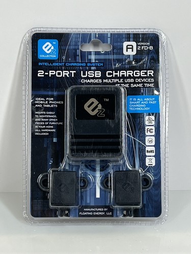 ICS Innovation 2-Port USB Charger A 2FD B Mounts Easily to Nightstand ...