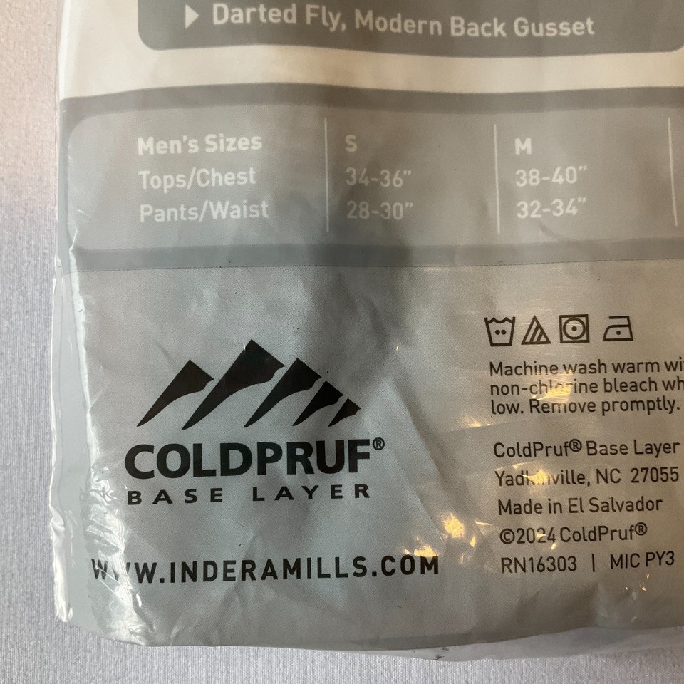 Coldpruf Base Layer Platinum ii Pants Mens Size M 32-34 Gray Stretch ...