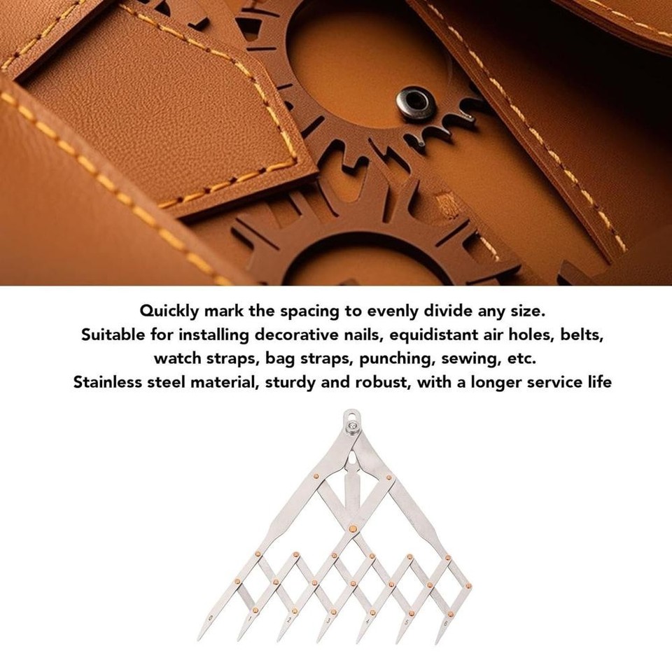 Expanding Sewing Gauge, Equal Distance Leather Belt Quick Mark ...
