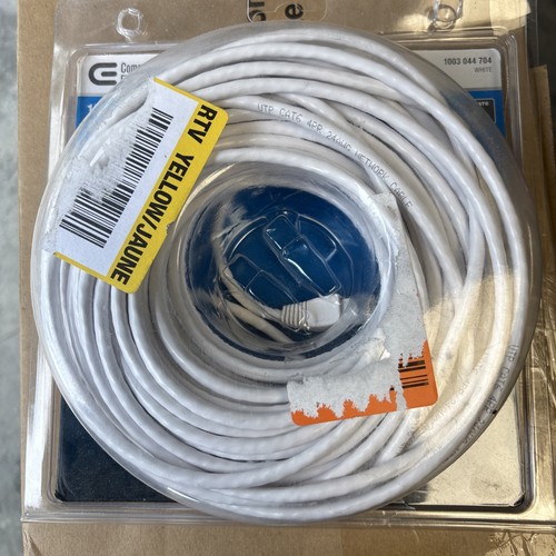 Commercial Electric100 ft. CAT6 Ethernet Cable in White | eBay