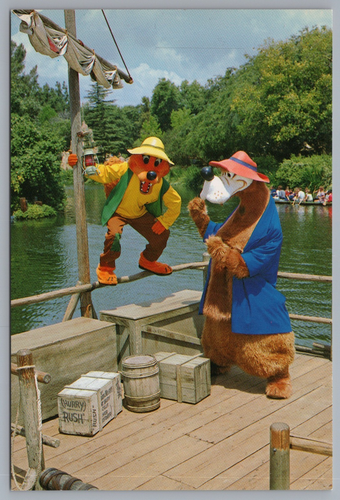 Disneyland Frontierland Brer Fox Brer Bear 4x6 Postcard | eBay