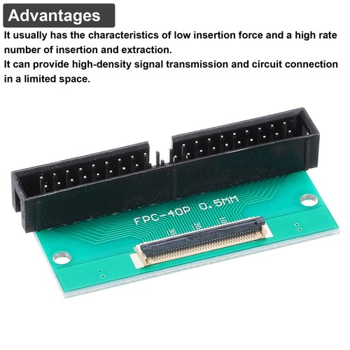 2pcs FFC FPC Connector Board 40 Pin Double Row DC3 Male Pin Header ...