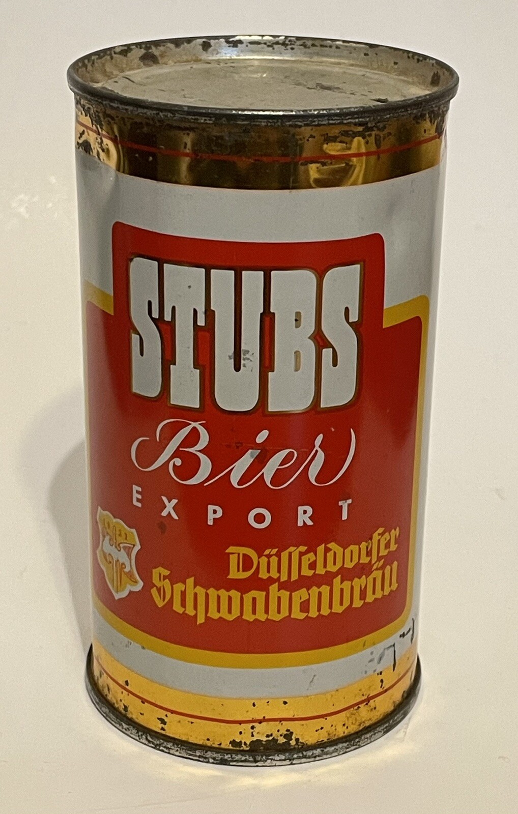 Stubs Bier Export empty flat top beer can, Germany | eBay