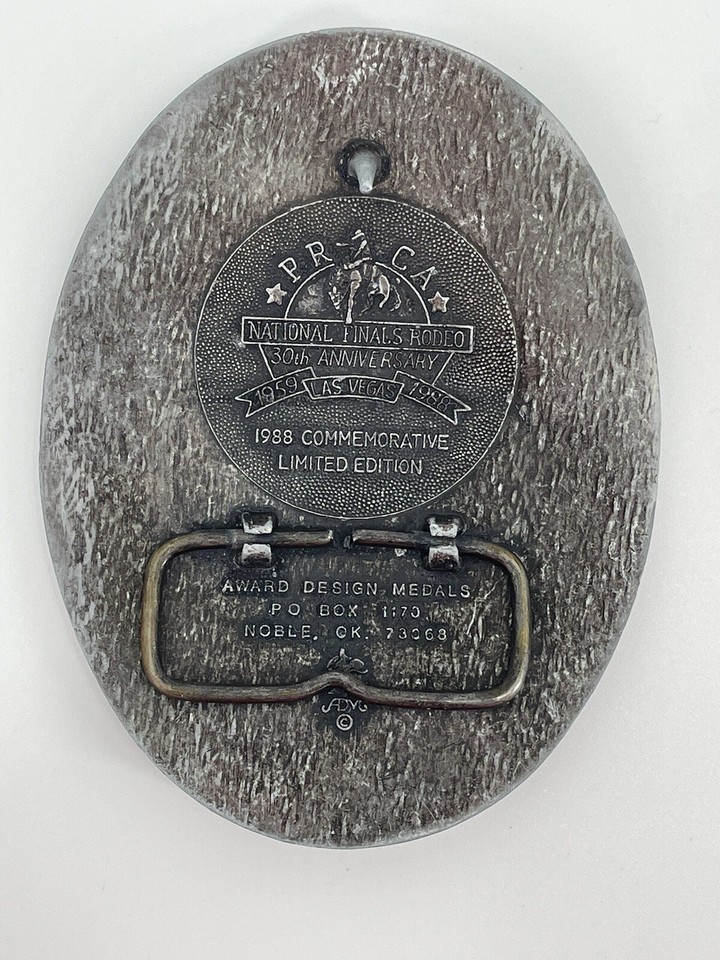 PRCA National Finals Rodeo Las Vegas Belt Buckle Limited Edition 1988 ...
