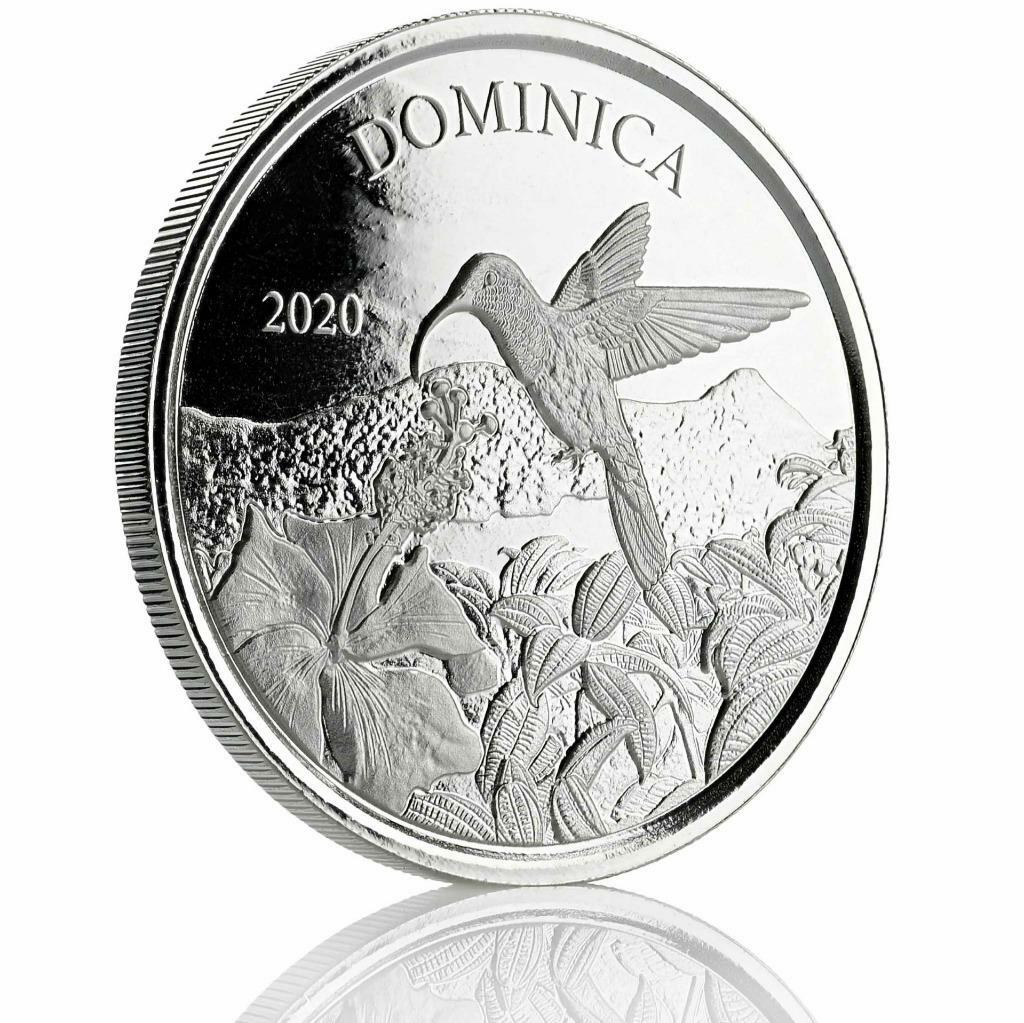 2020 1 oz Dominica Hummingbird .999 Silver Coin (BU) 1 oz Silver Coin # ...