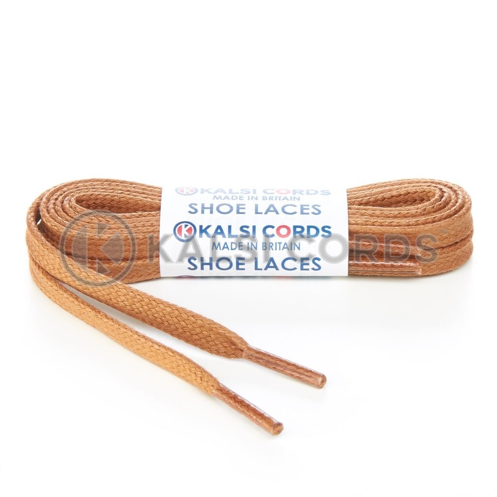 6mm FLAT WAXED COTTON SHOE LACES PREMIUM QUALITY FOR TRAINER BOOT ...