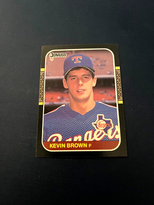 1987 Donruss Baseball Kevin Brown Rookie Card #627 Set Break NM | eBay