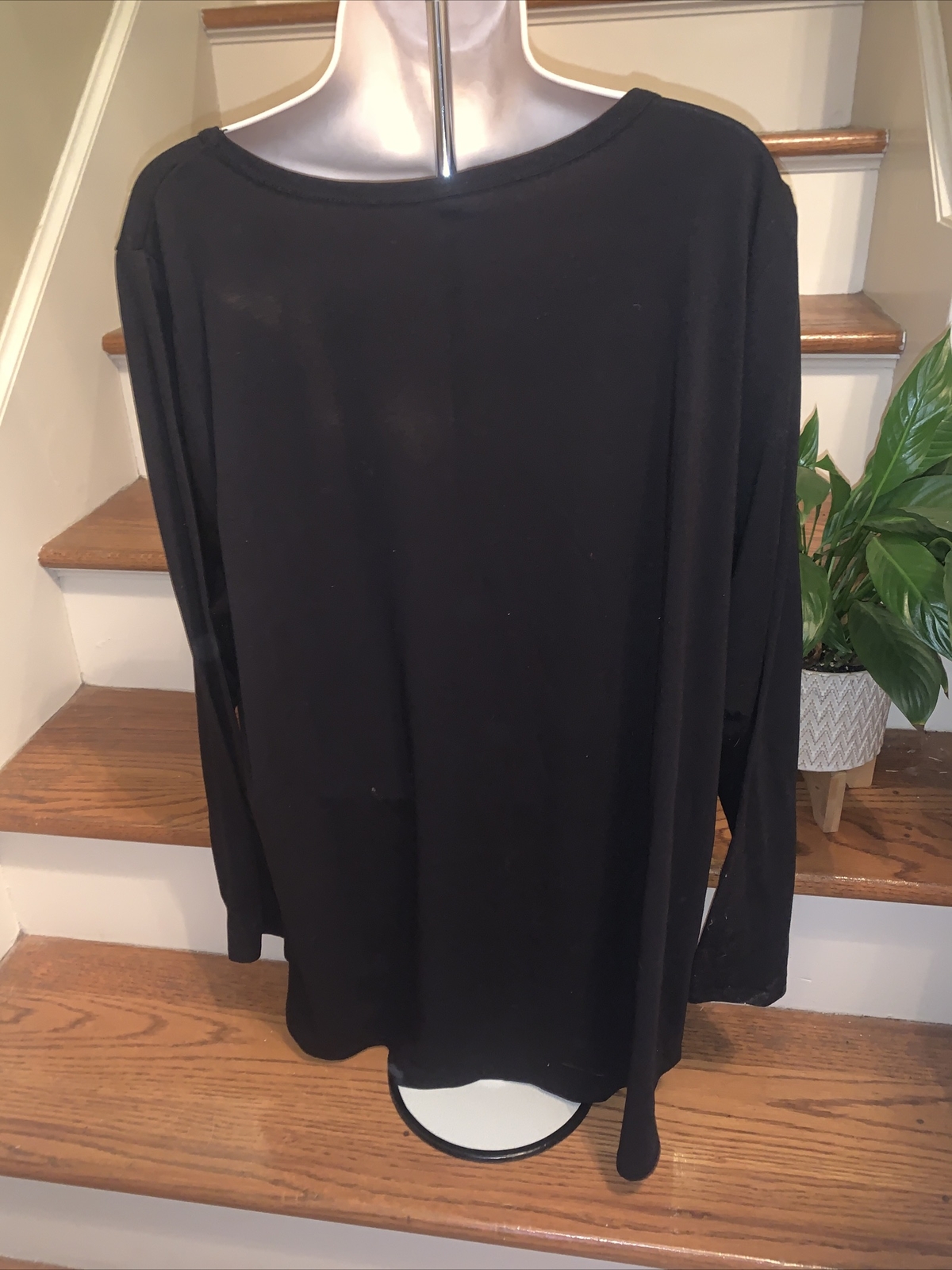 LULAROE Debra Long Sleeve Black WEAR WITH ANYTHING Blouse Top Size 3XL ...
