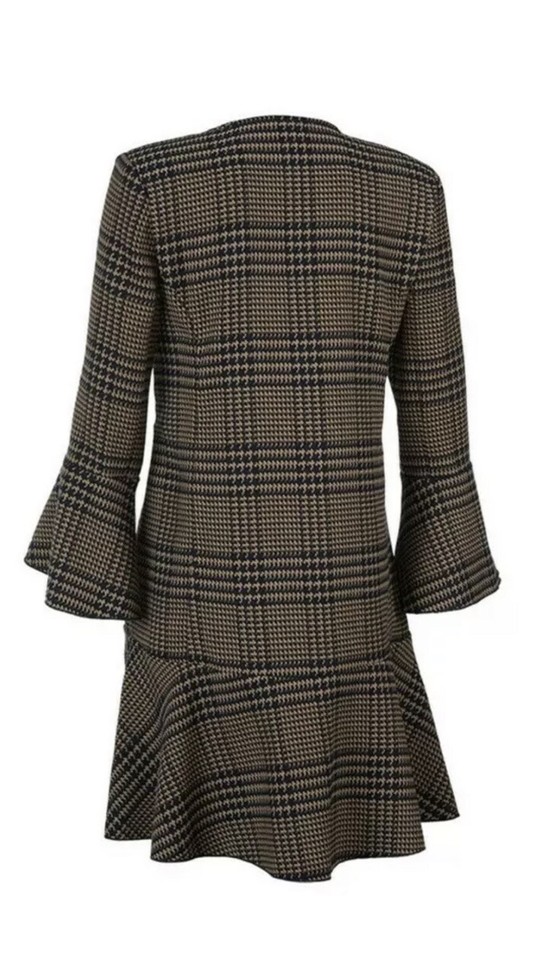 Cabi New NWT Flounce Jacket #3902 Tan Brown Navy Tartan Plaid Was $179 ...