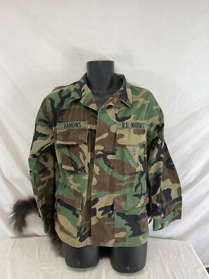 USMC Woodland BDU Shirt Medium Regular 1993 Dated | eBay