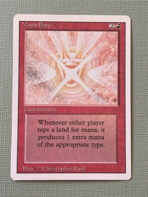 MTG Magic the Gathering 3rd Edition Revised Mana Flare NM/MINT ...