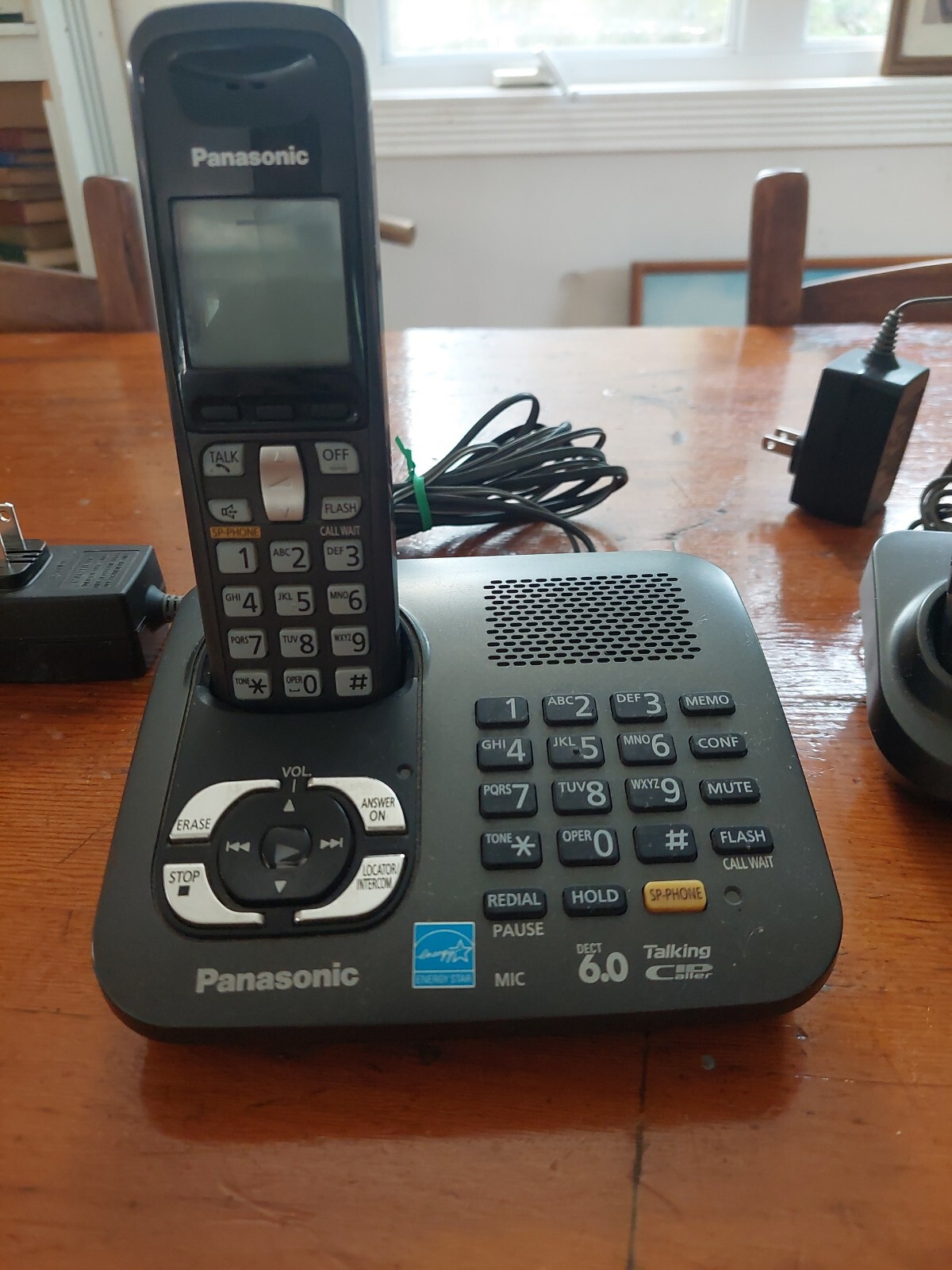 Panasonic KX-TG6441 DECT 6.0 Single Cordless Phone Main Bases & phones ...