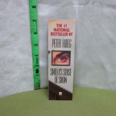 PETER HOEG Danish author bookmark Smila’s Sense of Snow novel Dell 1994 ...