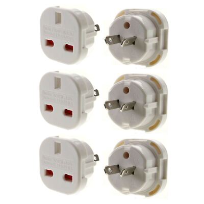 3 x UK to US USA America Plug Adaptor American Travel Adapter | eBay UK