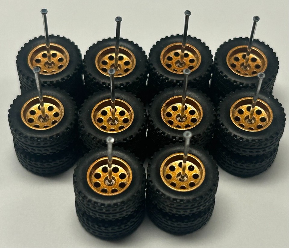 HOT WHEELS Real Riders Rubber TIRES 5 SETS 1/64 14mm Gold Revolver HTF ...
