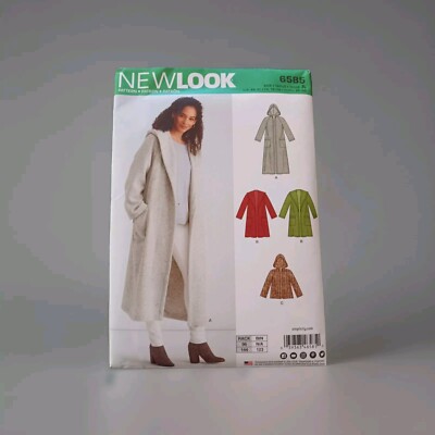 New Look Pattern 6585 - Misses' Coat with Hood - 3 Length Options - Sizes XS-XL | eBay