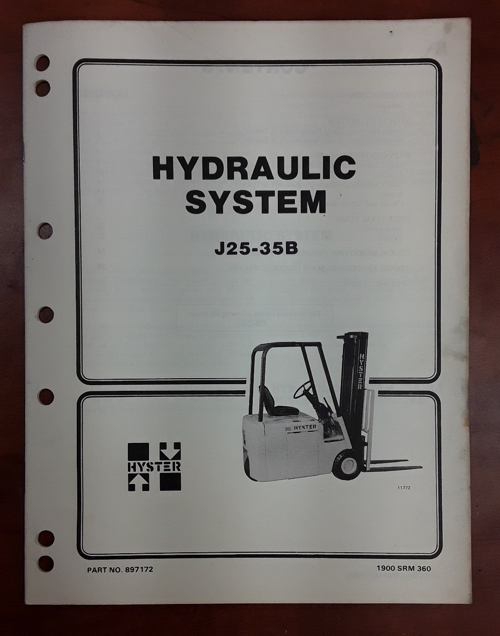 Hydraulic System J25-35B Hyster Manual 1900 SRM 360 | eBay