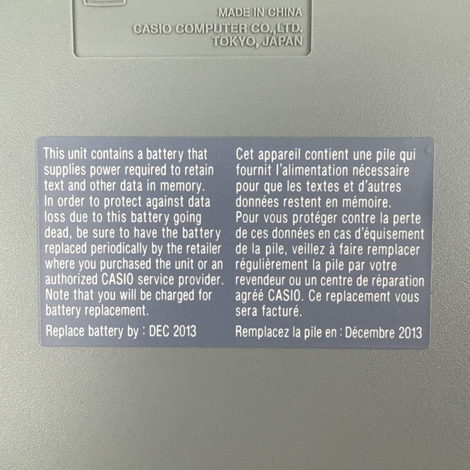 Casio CW-75 Disc Title Printer Import Titles on CD DVD USB Compatible ...