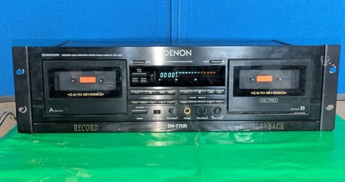 Denon DN-770R Stereo Double HX-PRO Auto Reverse Cassette Dual Tape ...