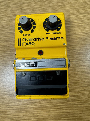 Vintage DOD FX50 Overdrive Preamp Guitar Effect Pedal USA | eBay