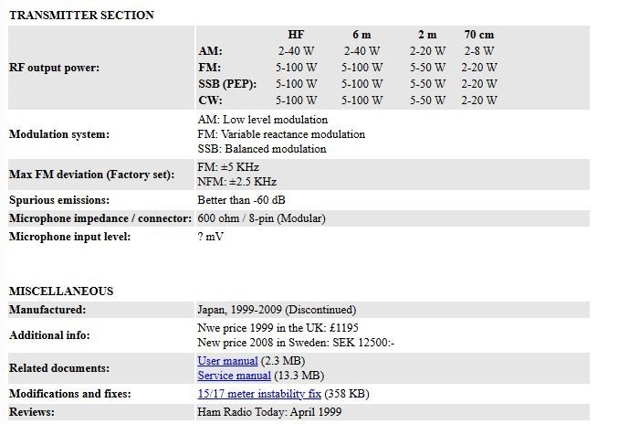 icom IC706 mk2 g HF VHF UHF All mode Transceiver, Remote Head and OPC ...
