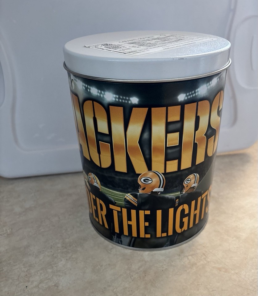 7-inch Green Bay Packers Under the Lights Popcorn Tin 2024 Boy Scout ...