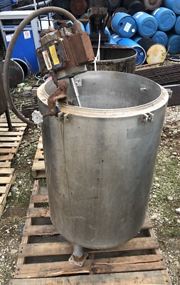 60 Gallon Stainless Steel Open Top Mix Tank With Top Mounted Mixer ...