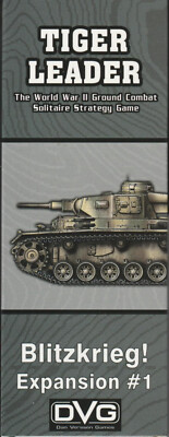 DVG Tiger Leader: Blitzkrieg! Expansion #1 Dan Verssen Games NISW Fast ...
