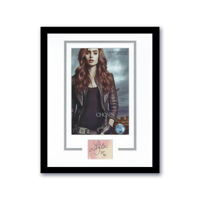 Lily Collins "The Mortal Instruments" AUTOGRAPH Signed Framed 11x14 ...