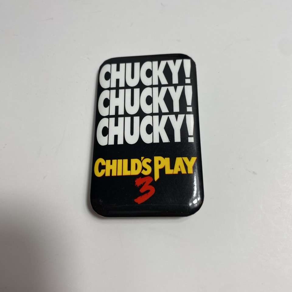 6'' Chucky Childs Play 2 1990 Vintage w/ Childs Play 3 Button & Sealed ...