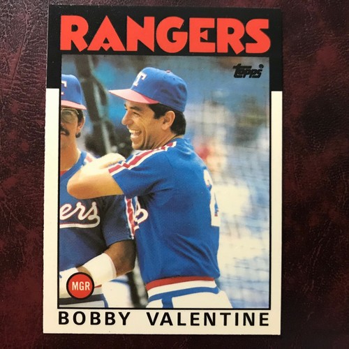 1986 Topps TIFFANY Set BOBBY VALENTINE #261 TEXAS RANGERS ** MINT ...