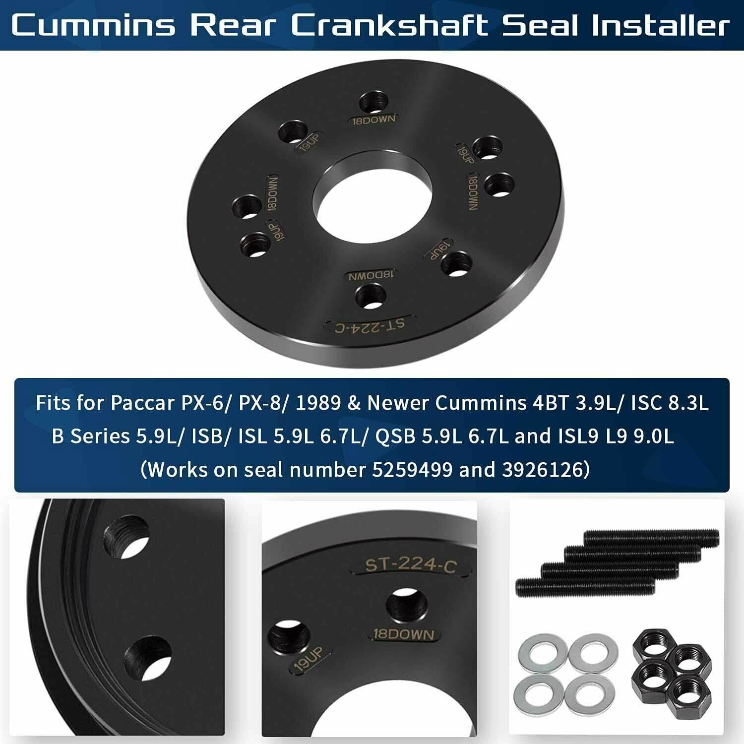 3824078 Rear Crankshaft Seal Installer ST-224C For Paccar Cummins 3.9L ...