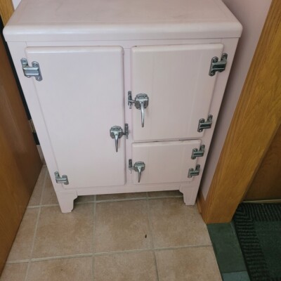 Ice Boxes - Antique Ice Box Refrigerator