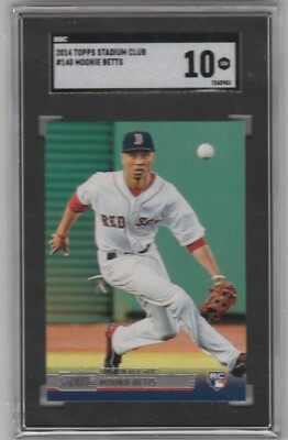2014 Topps Stadium Club #140 Mookie Betts RC SGC 10 Red Sox Dodgers | eBay