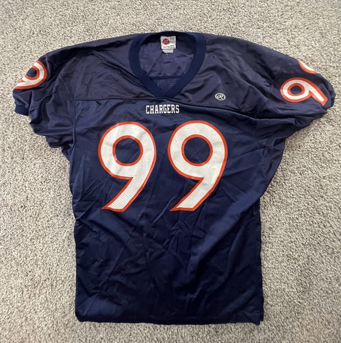 San Diego Chargers #99 Rawlings Blue White Jersey 80s Men’s XL NFL AFC ...