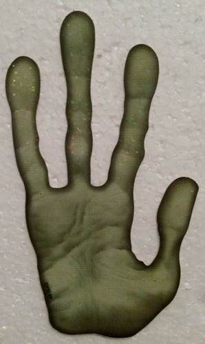 ALIEN--HAND-3 FINGERS--NEW--Vintage (1999) Vending Machine Sticker ...