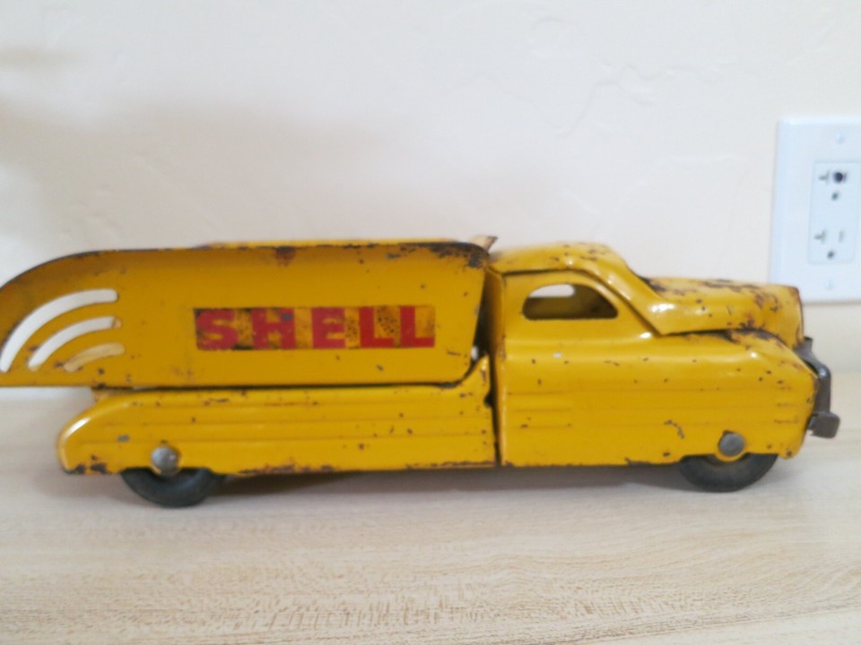 VINTAGE 1950'S BUDDY L SHELL OIL Delivery Truck, PRESSED STEEL | eBay