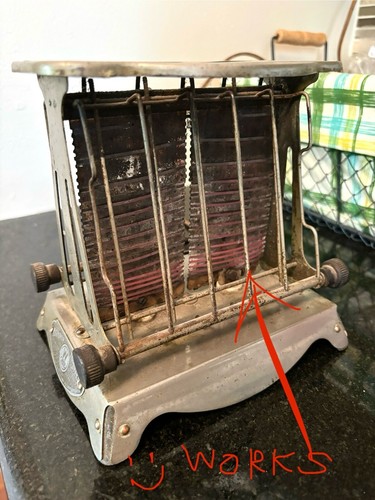 Vintage WEP Turnover Toaster Early Rare Dual Sided Toaster Works! | eBay