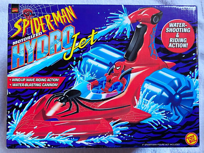 Spider-man Hydro Jet SEALED Motorized boat water MIB MIP 1998 Toy Biz ...