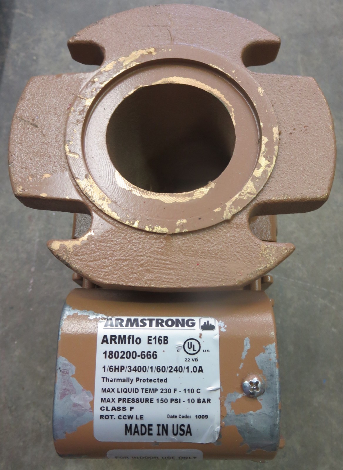 Armstrong ARMflow 240 Volt E16B 180200-666 Pump 1/6 HP 3400 RPM | eBay