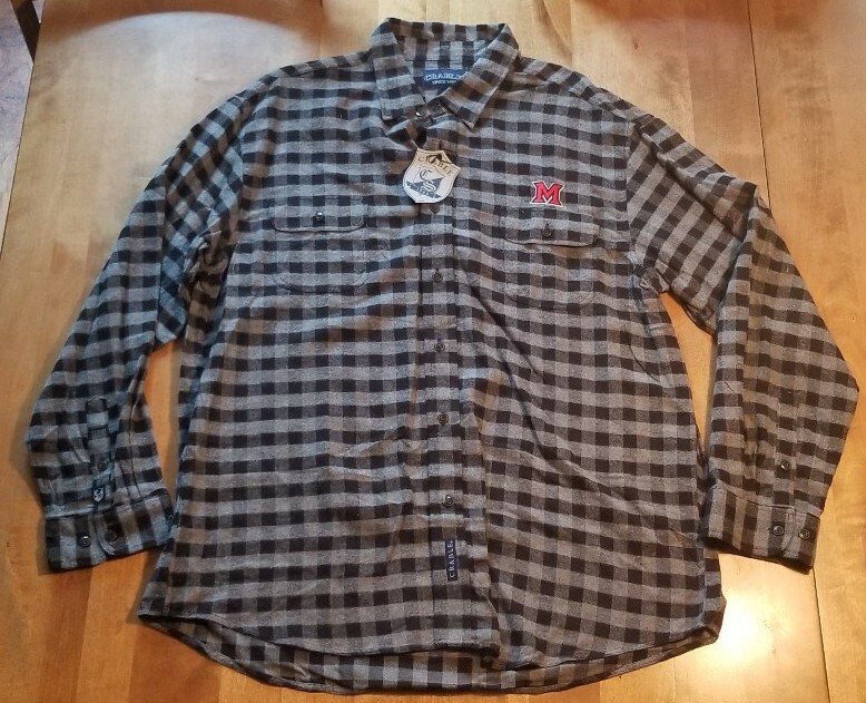 Miami Univ. Official NCAA Crable Mens Long Sleeved Dress Shirt, | eBay