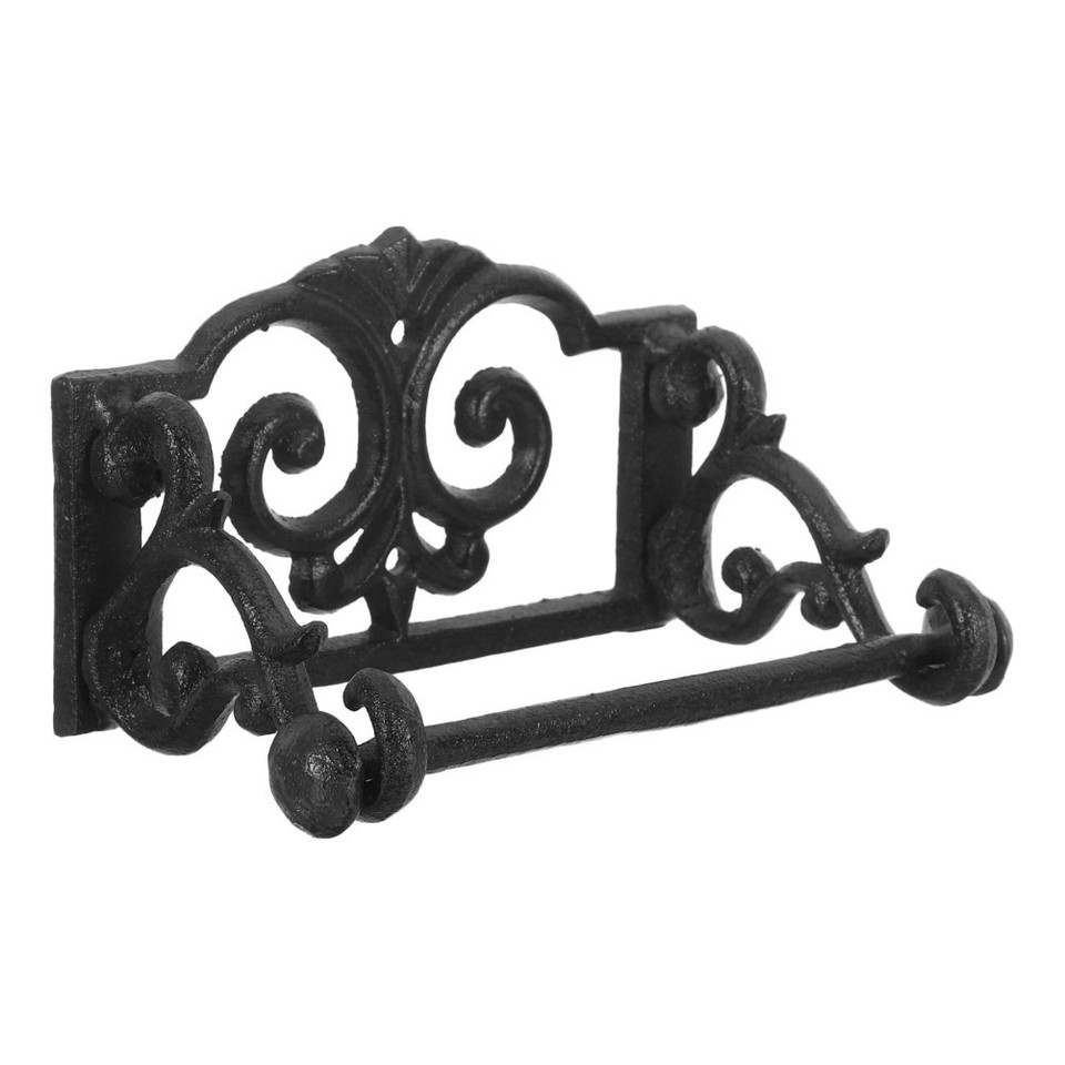 Vintage Cast Iron Paper Towel Holder Toilet Holders Kitchen Tissue Rack ...