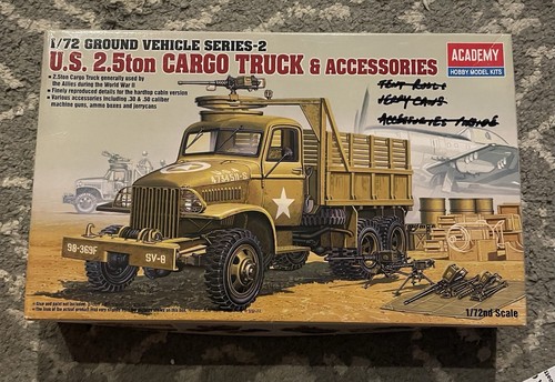 U.S. 2.5 Ton Cargo Truck Accessories Academy Model Kit 1/72nd Scale | eBay