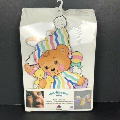Vintage Teddy Beddy Bear & Friends Nursery Room Decor Set 3 Wall ...