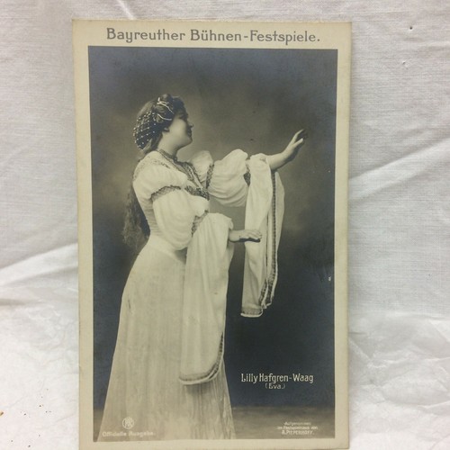 Vintage Postcard German Opera Singer Lilly Hafgren Waag PRA PRH ...